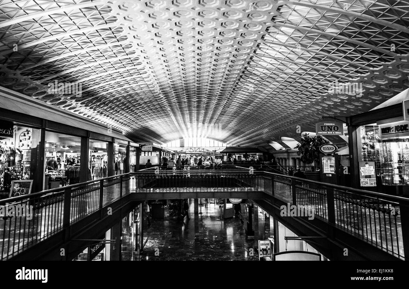 The interior of Union Station, in Washington, DC Stock Photo - Alamy