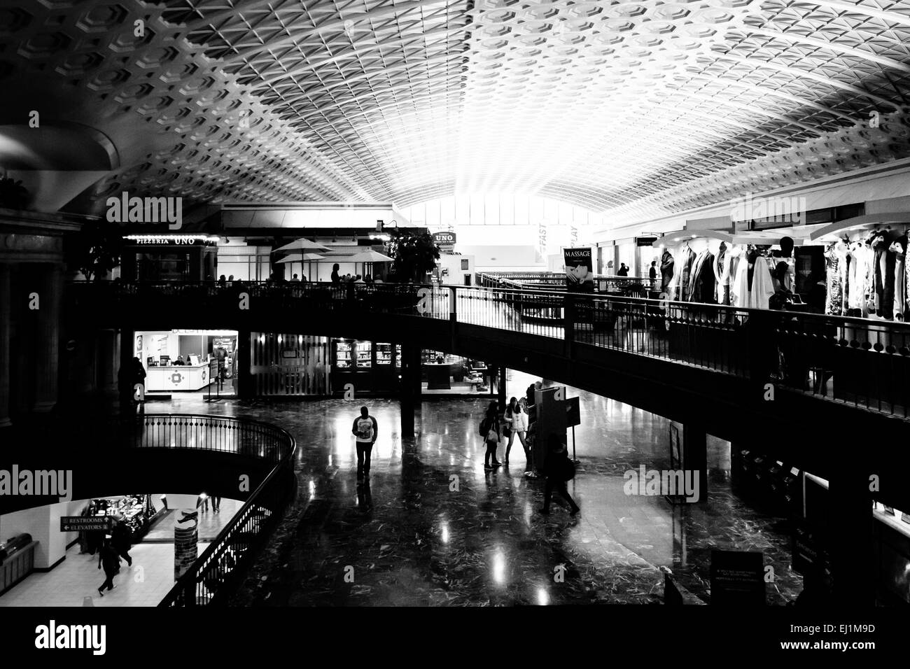 The interior of Union Station, in Washington, DC Stock Photo - Alamy
