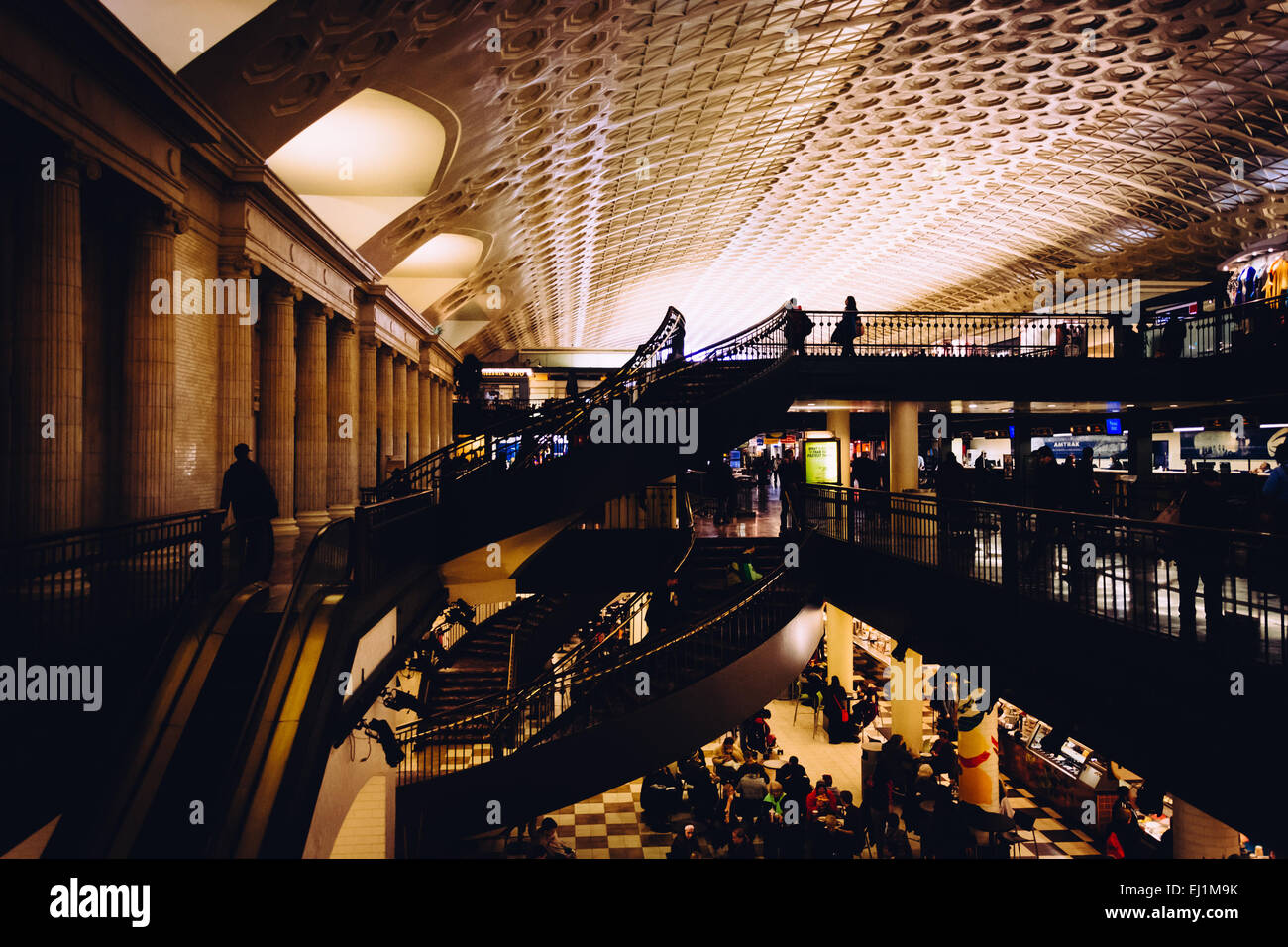 The interior of Union Station, in Washington, DC Stock Photo - Alamy