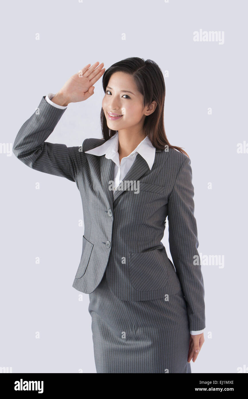 Saluting to the side hi-res stock photography and images - Alamy