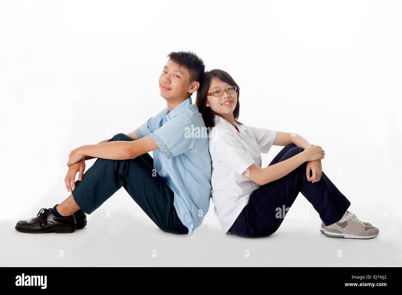 Back view of teenagers hi-res stock photography and images - Alamy