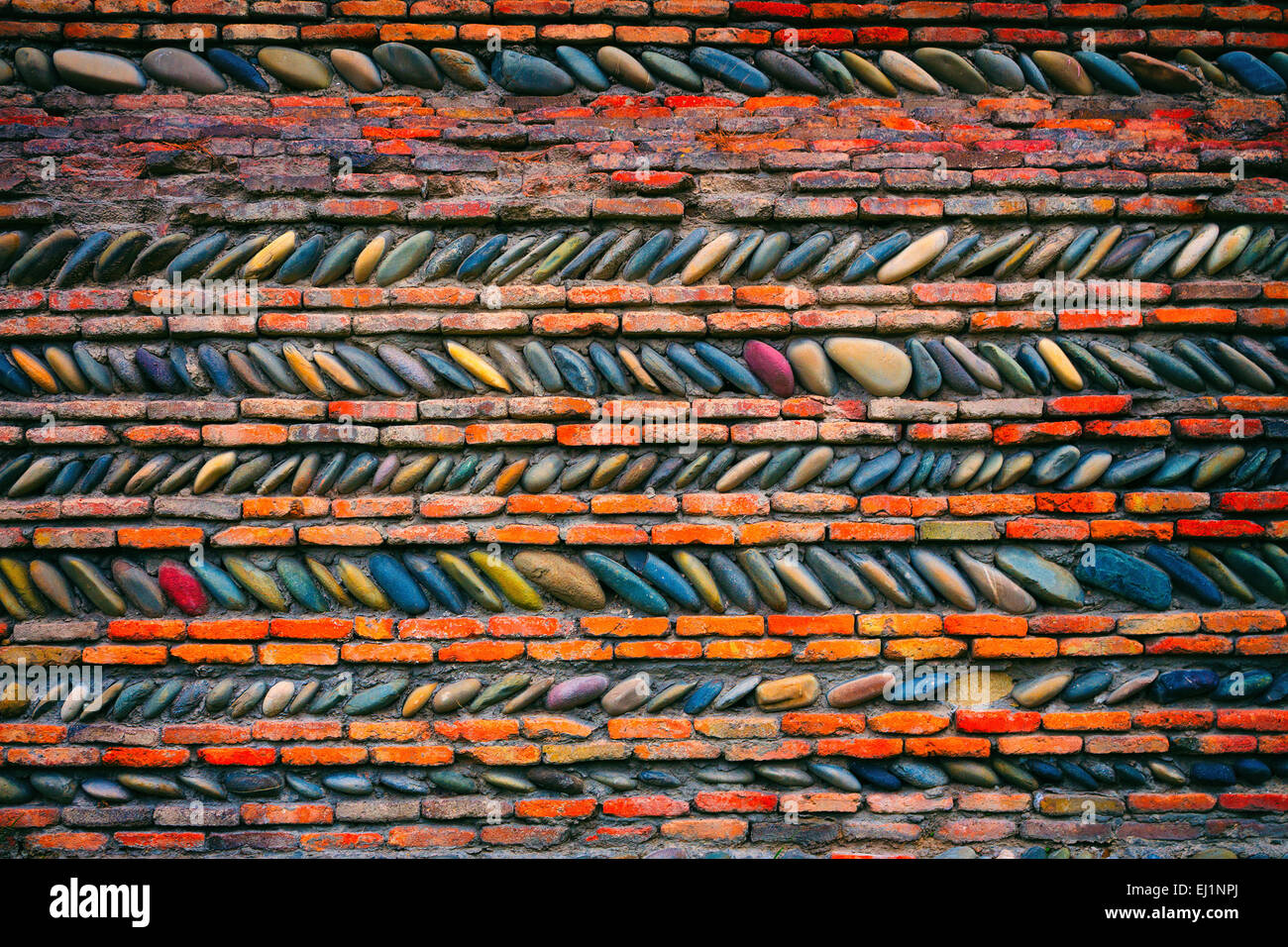 Abstract pebbles mosaic Stock Photo - Alamy