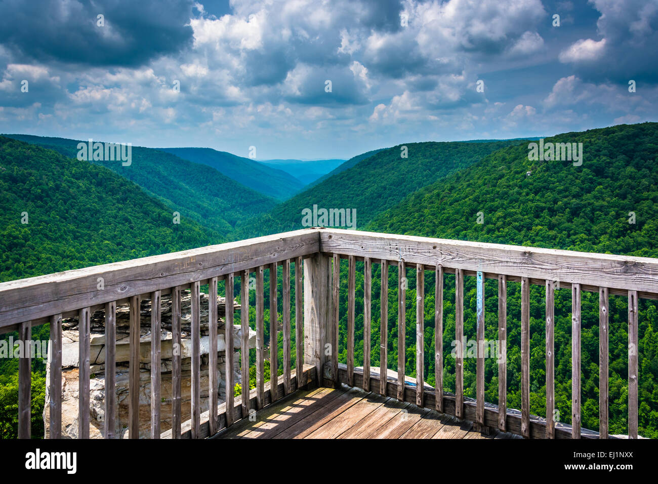 View of the Blackwater Canyon from Lindy Point, Blackwater Falls State ...
