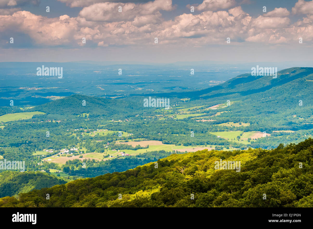 View of the Shenandoah Valley from South Marshall, in Shenandoah ...