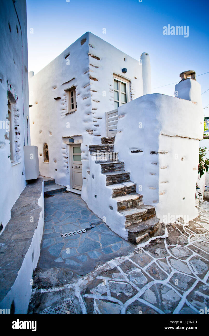 Typical greek street scene hi-res stock photography and images - Alamy