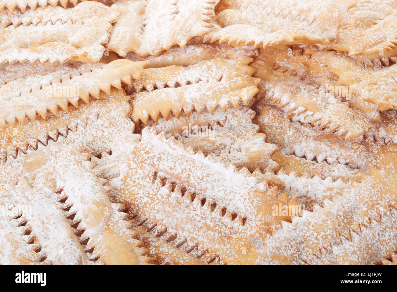 Chiacchiere, italian Carnival pastry background Stock Photo - Alamy