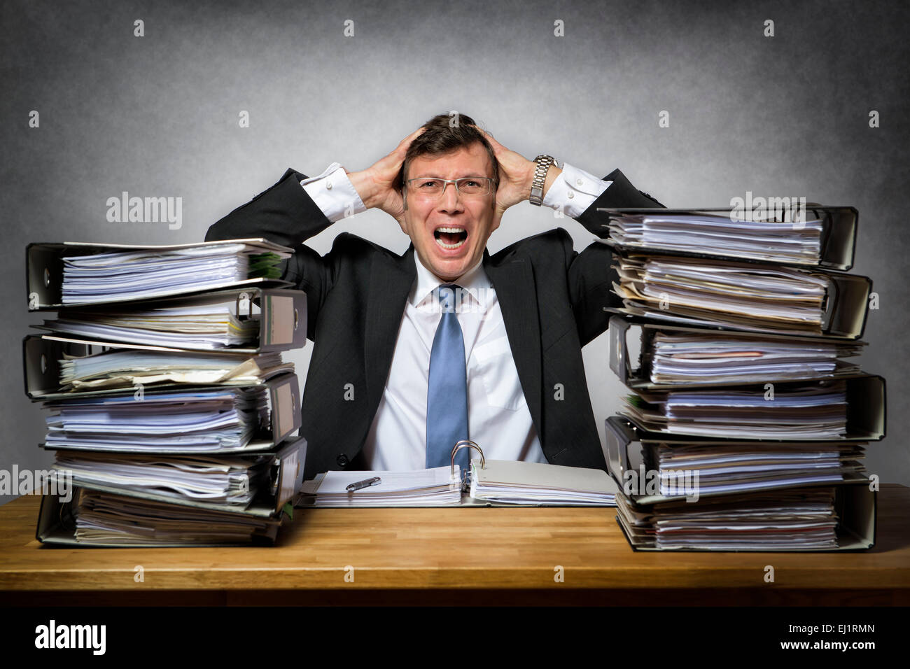 Crying at desk hi-res stock photography and images - Alamy