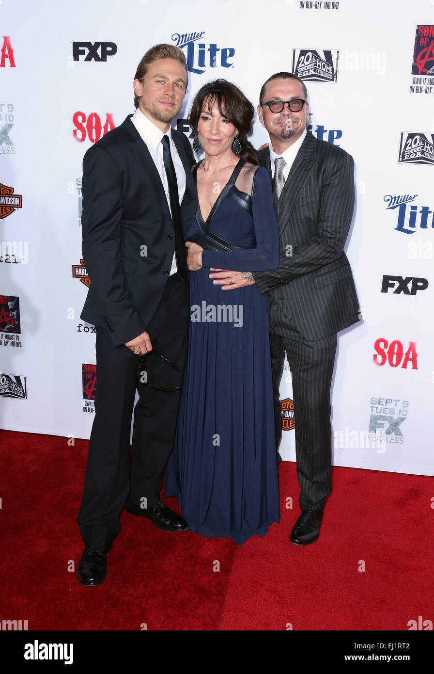 FX's 'Sons Of Anarchy' premiere - Arrivals Featuring: Charlie Hunnam,Katey Sagal,Kurt Sutter ...