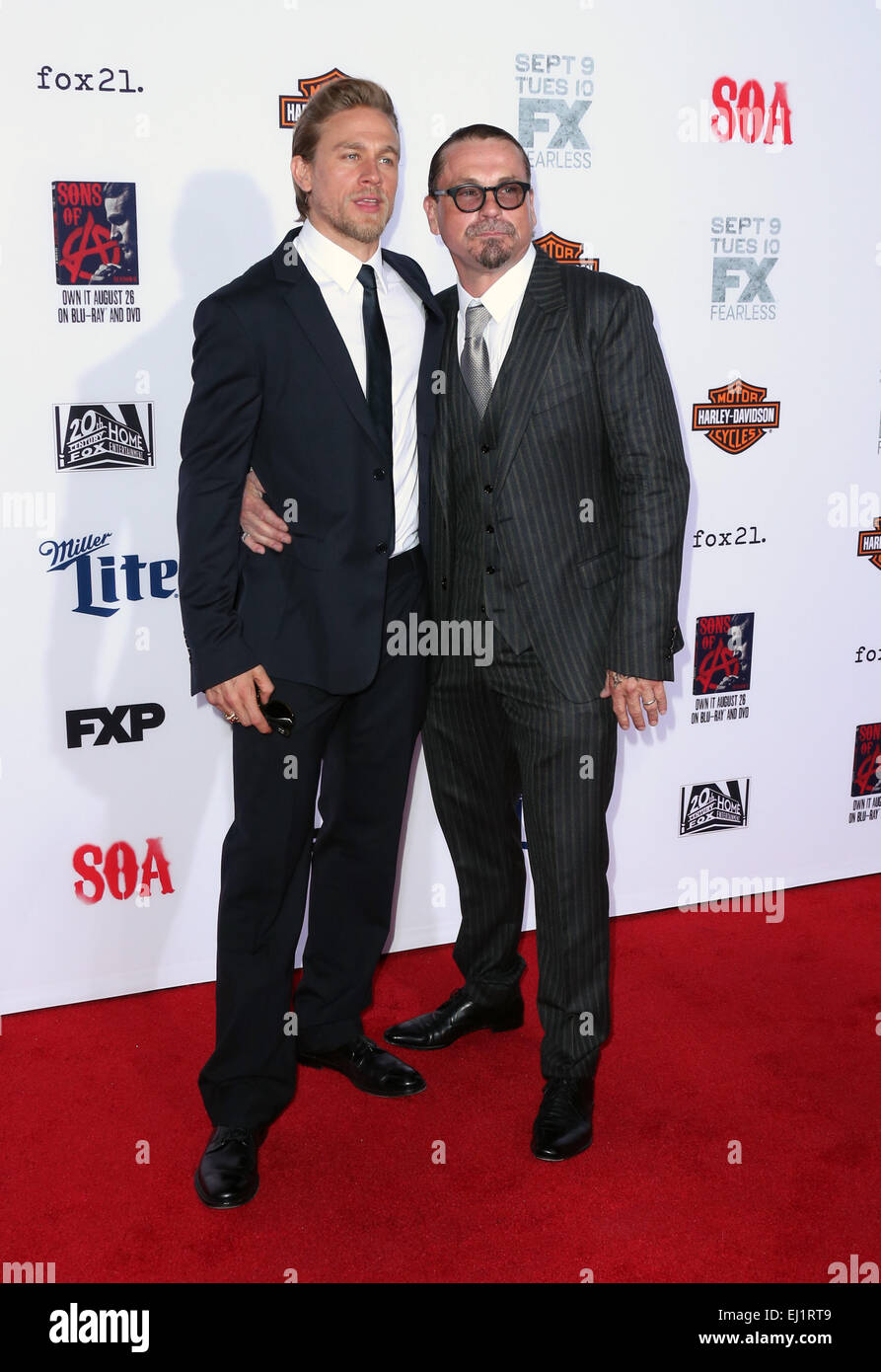 Charlie hunnam and kurt sutter hi-res stock photography and images - Alamy