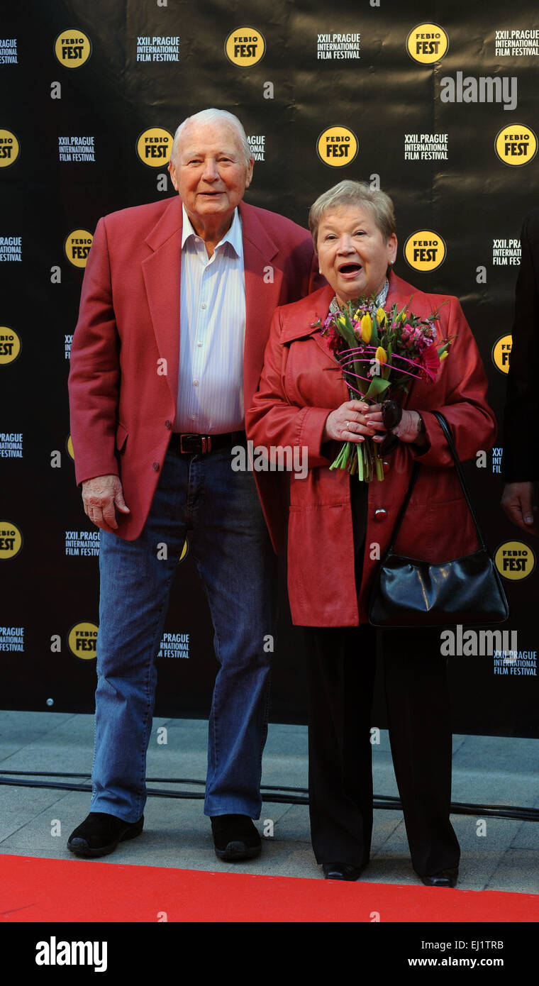 Karel Fiala, wife Stock Photo - Alamy
