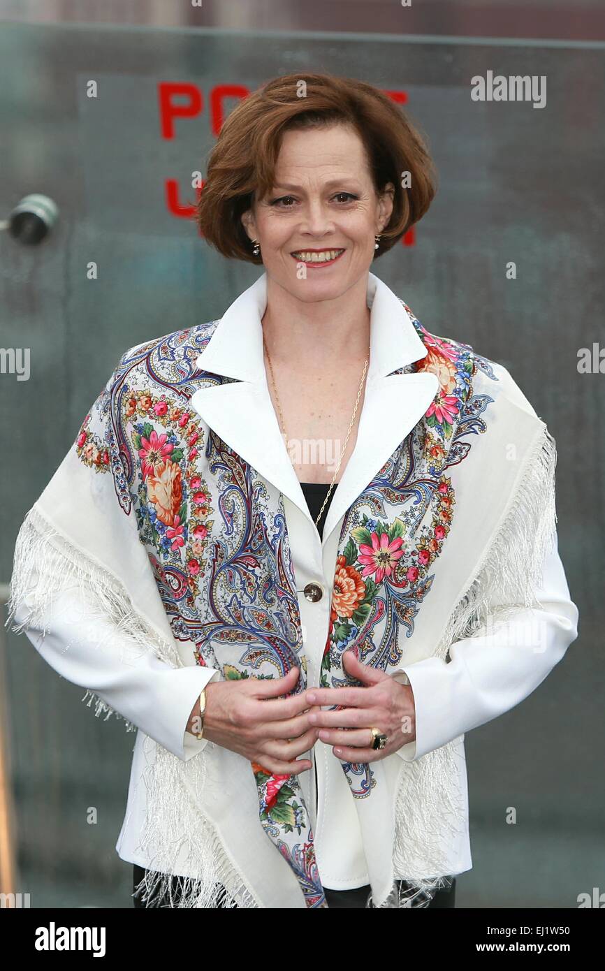 March 1, 2015. Moscow, Russia. Sigourney Weaver poses at a photo call ...