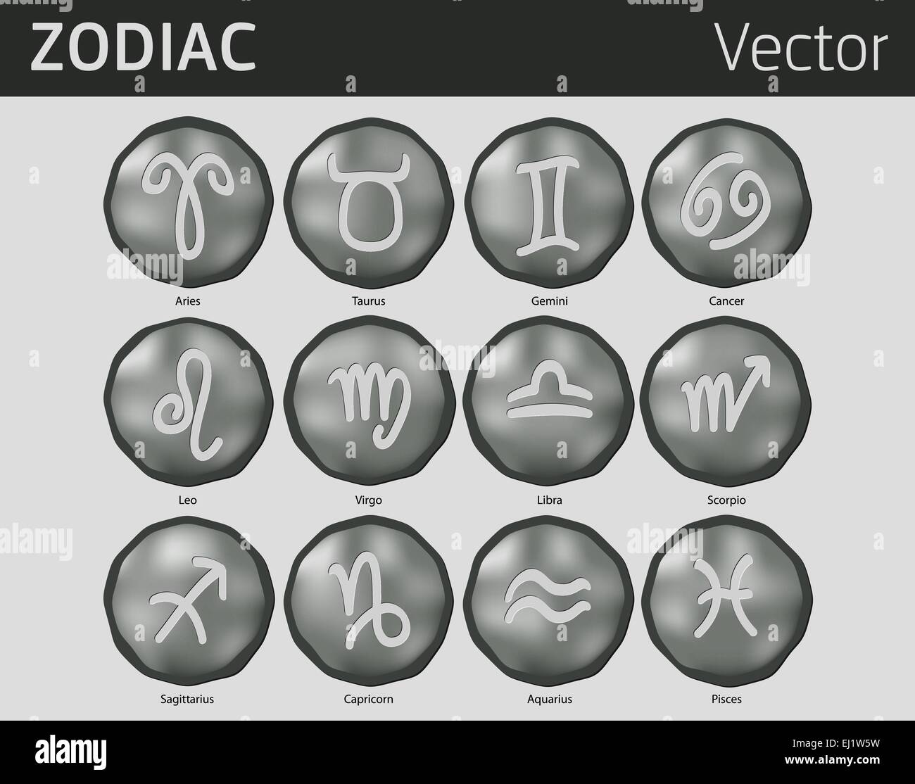 Zodiac symbols hi-res stock photography and images - Alamy