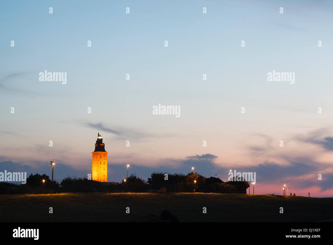Tower of Hercules. The oldest Roman lighthouse still used as a ...