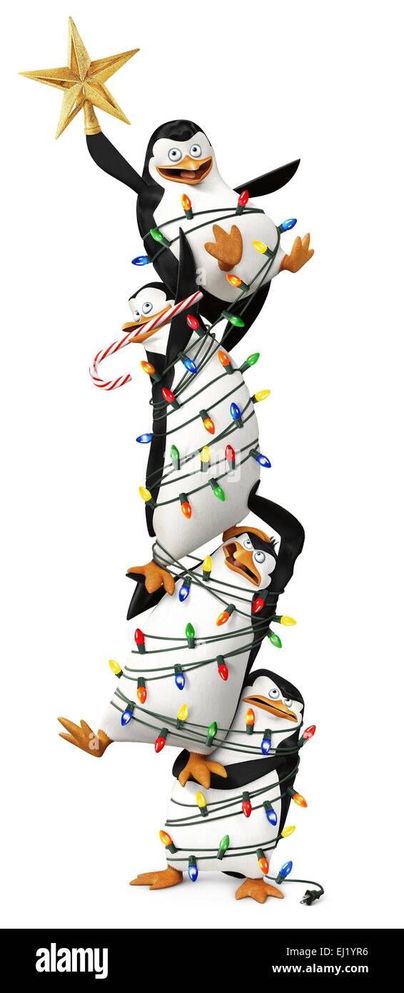 Penguins of madagascar Cut Out Stock Images & Pictures - Alamy