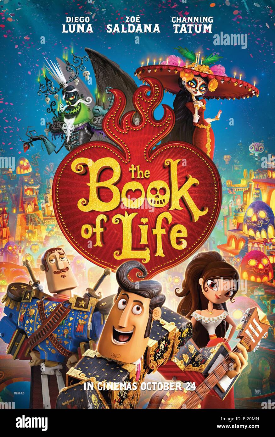The Book of Life Year : 2014 USA Director : Jorge R. Gutierrez Animation Movie poster (USA Stock ...