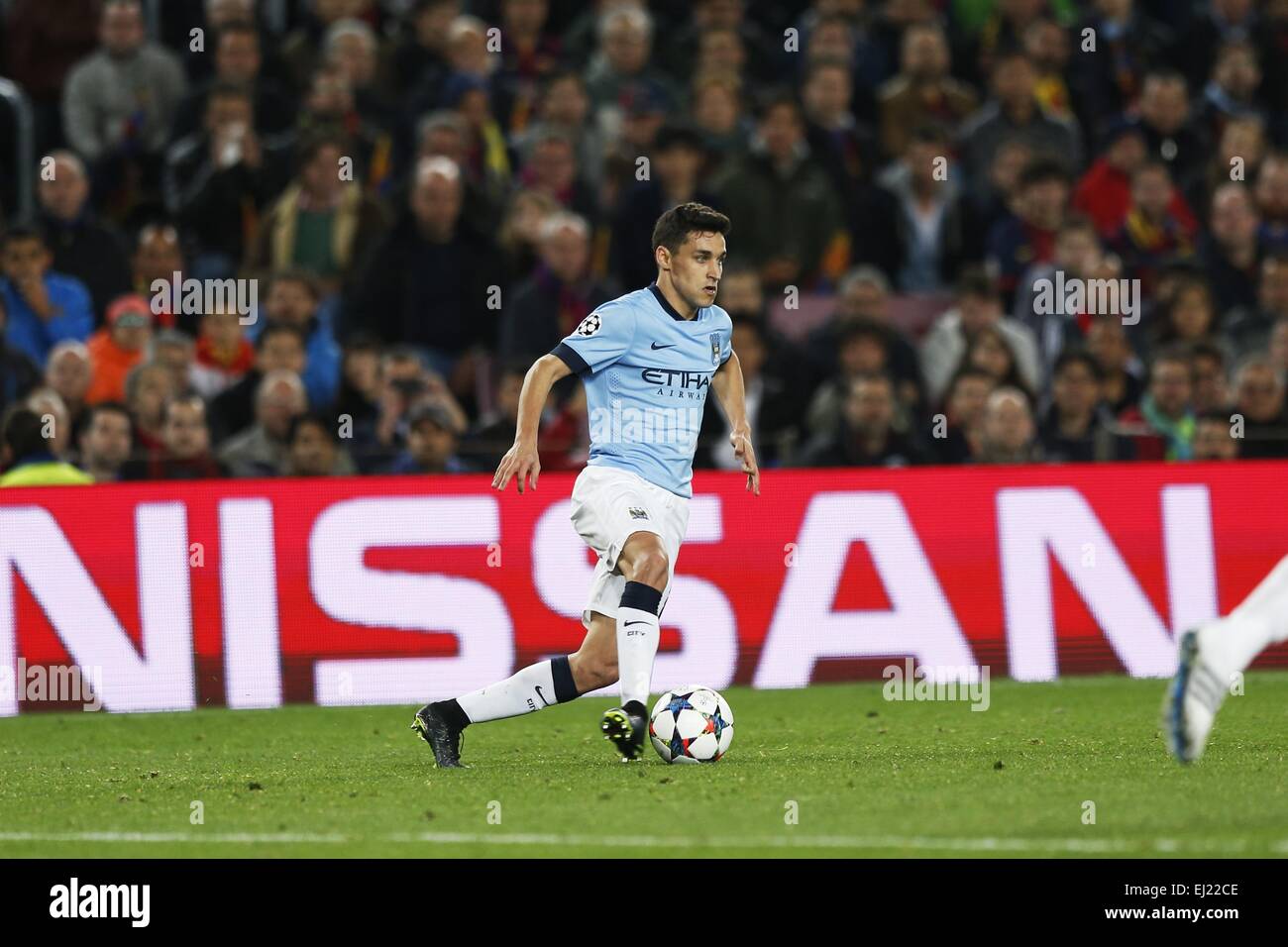 Barcelona, Spain. 18th Mar, 2015. Jesus Navas (Man.C) Football/Soccer ...
