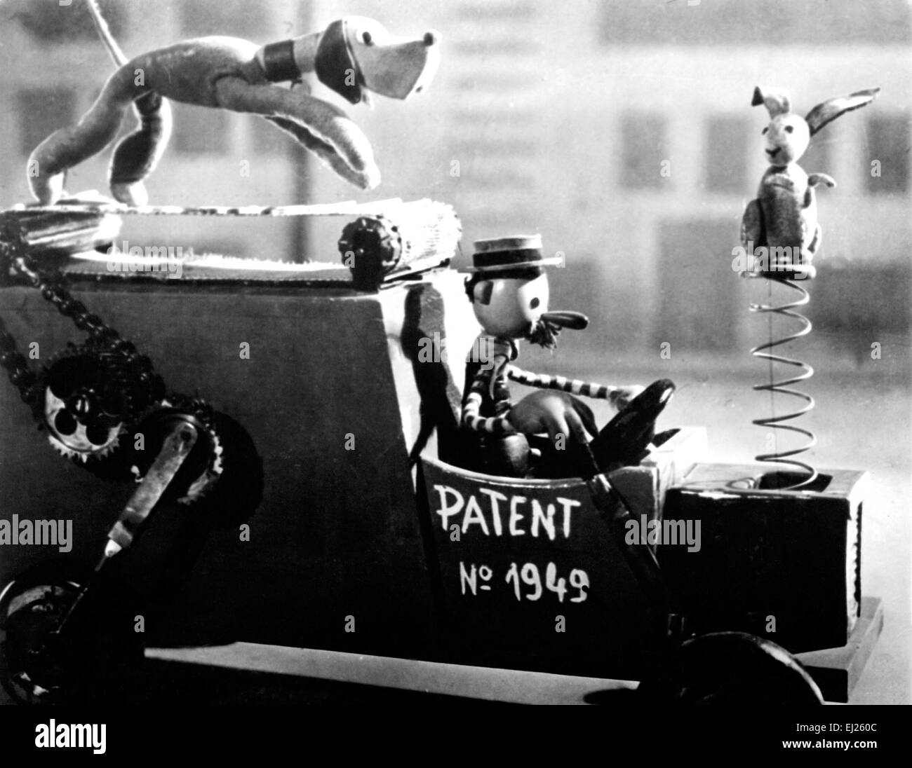 Rabbit invention Black and White Stock Photos & Images - Alamy