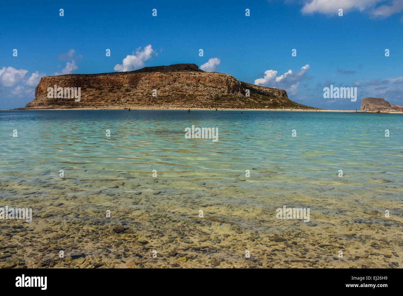 Exotic beaches - Gramvousa island/ Balos lagoon, Crete, Greece Stock ...