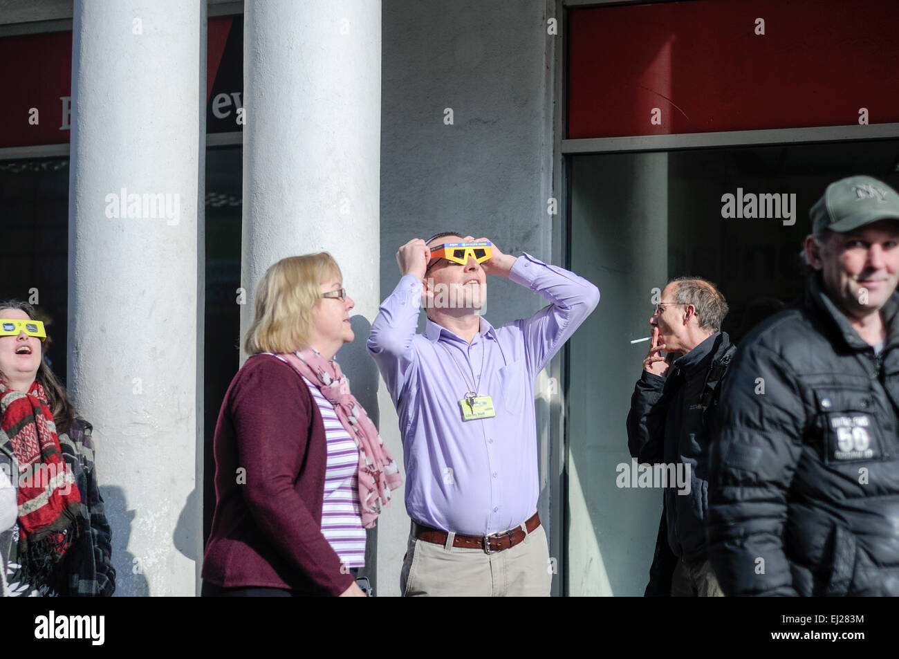 Nottingham, UK: 20th March 2015.Hundreds of people turn out to view the ...