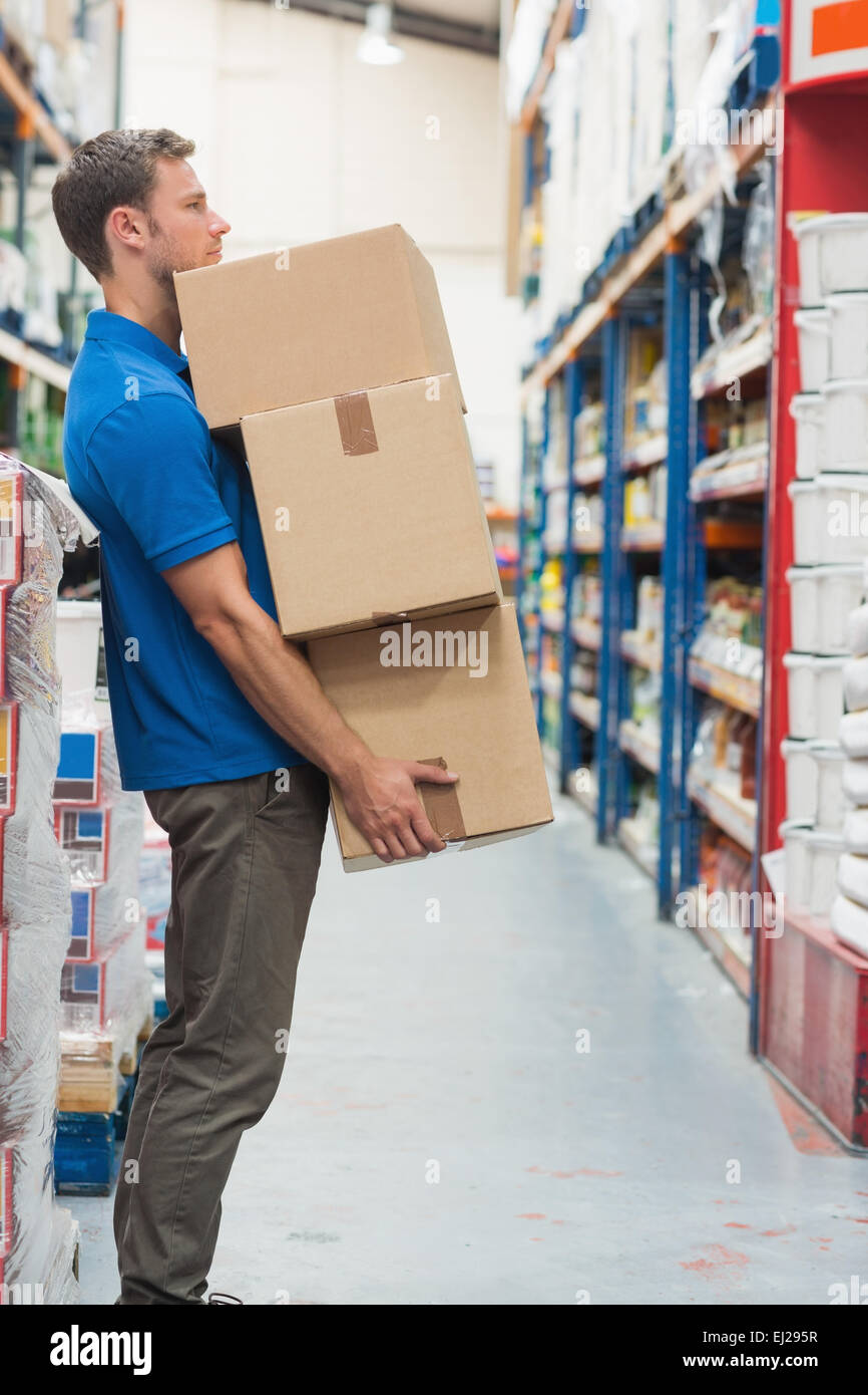 Carrying boxes hi-res stock photography and images - Alamy