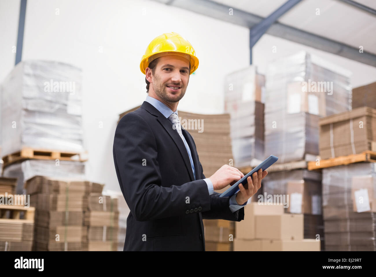 Digital man and hard hat hi-res stock photography and images - Alamy