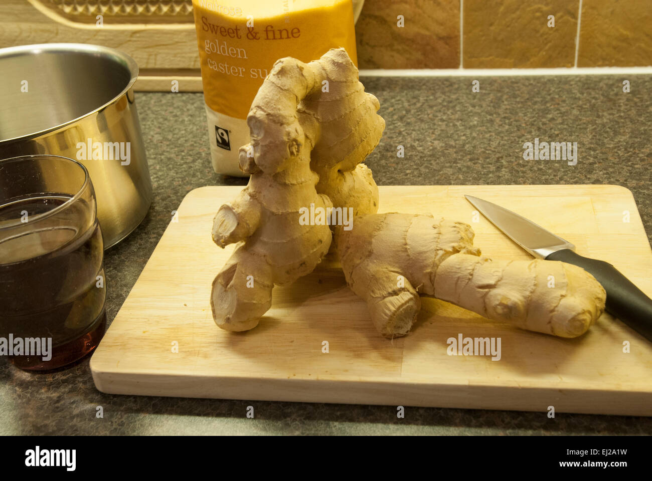 Stem ginger in syrup Stock Photo - Alamy