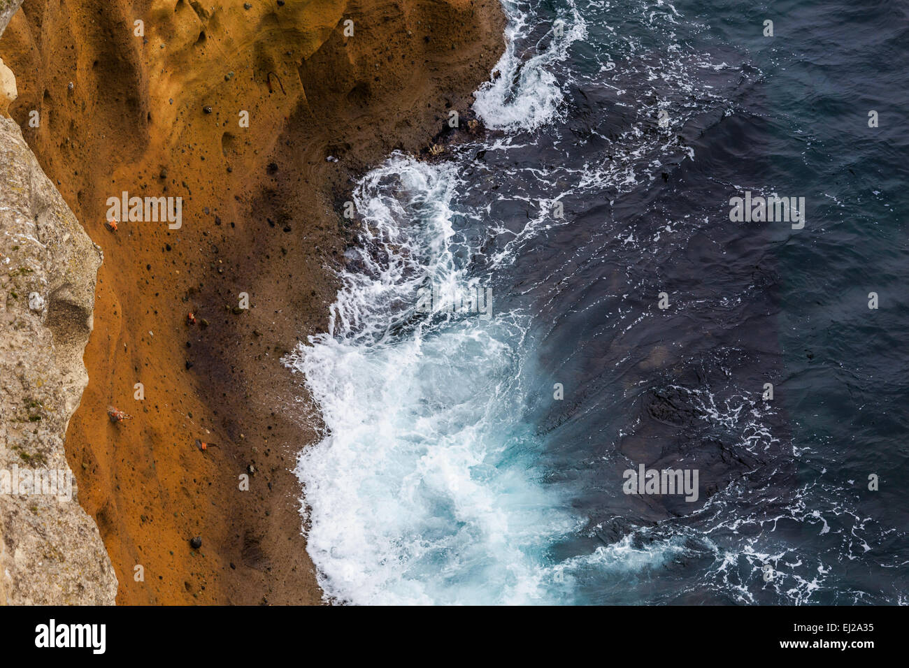 Abstract background - stormy sea meets rocks Stock Photo - Alamy