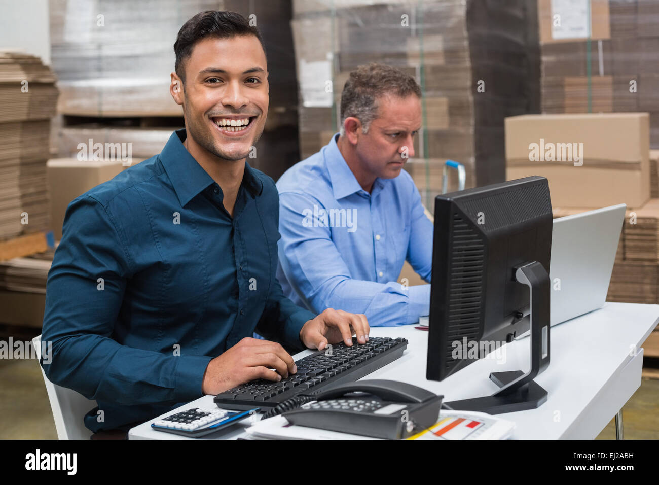 Managers laptop sitting in hi-res stock photography and images - Alamy