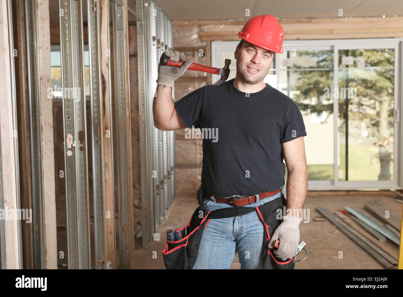 A construction men working Stock Photo - Alamy