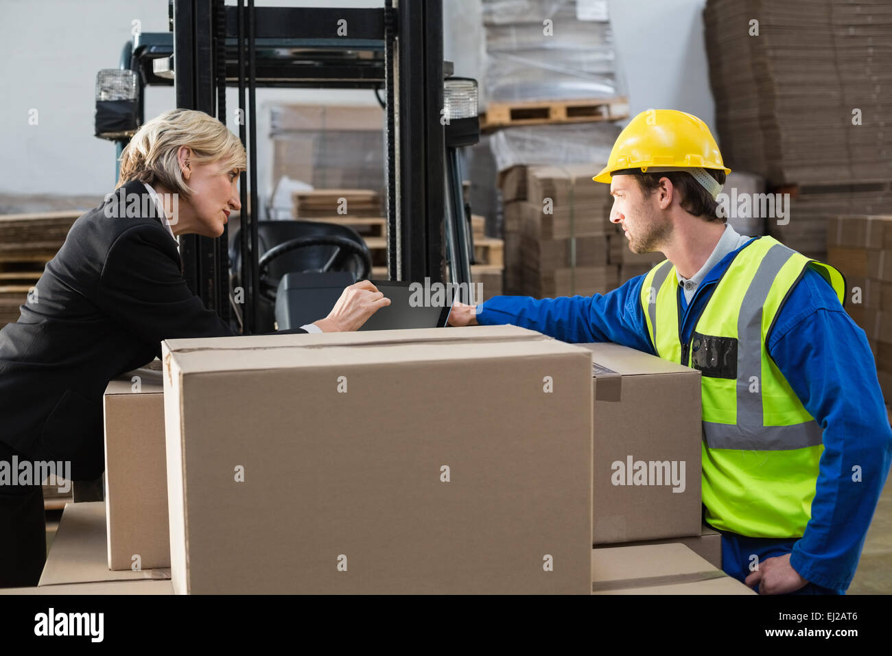 Manual worker tablet hi-res stock photography and images - Alamy