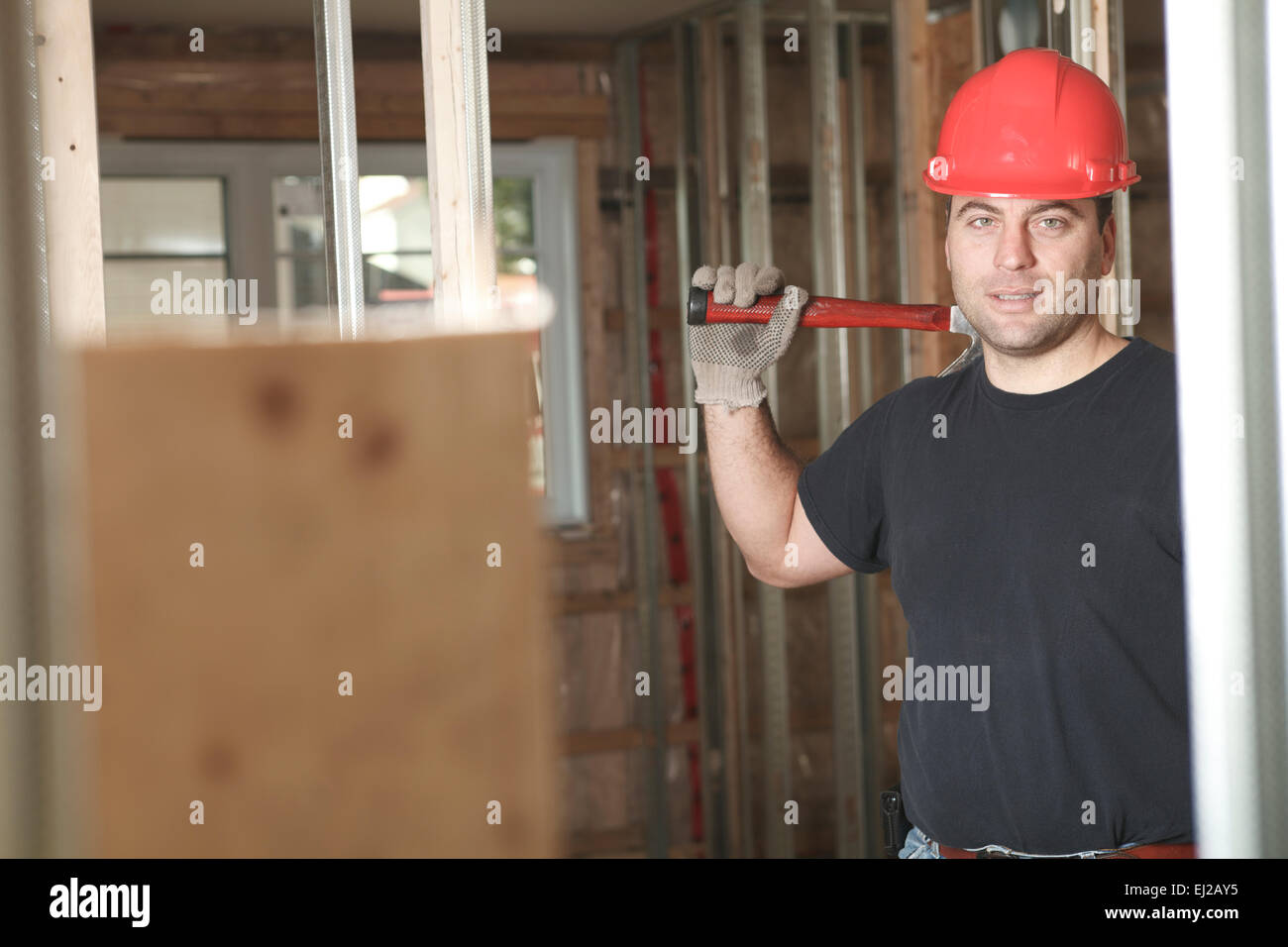 A construction men working Stock Photo - Alamy