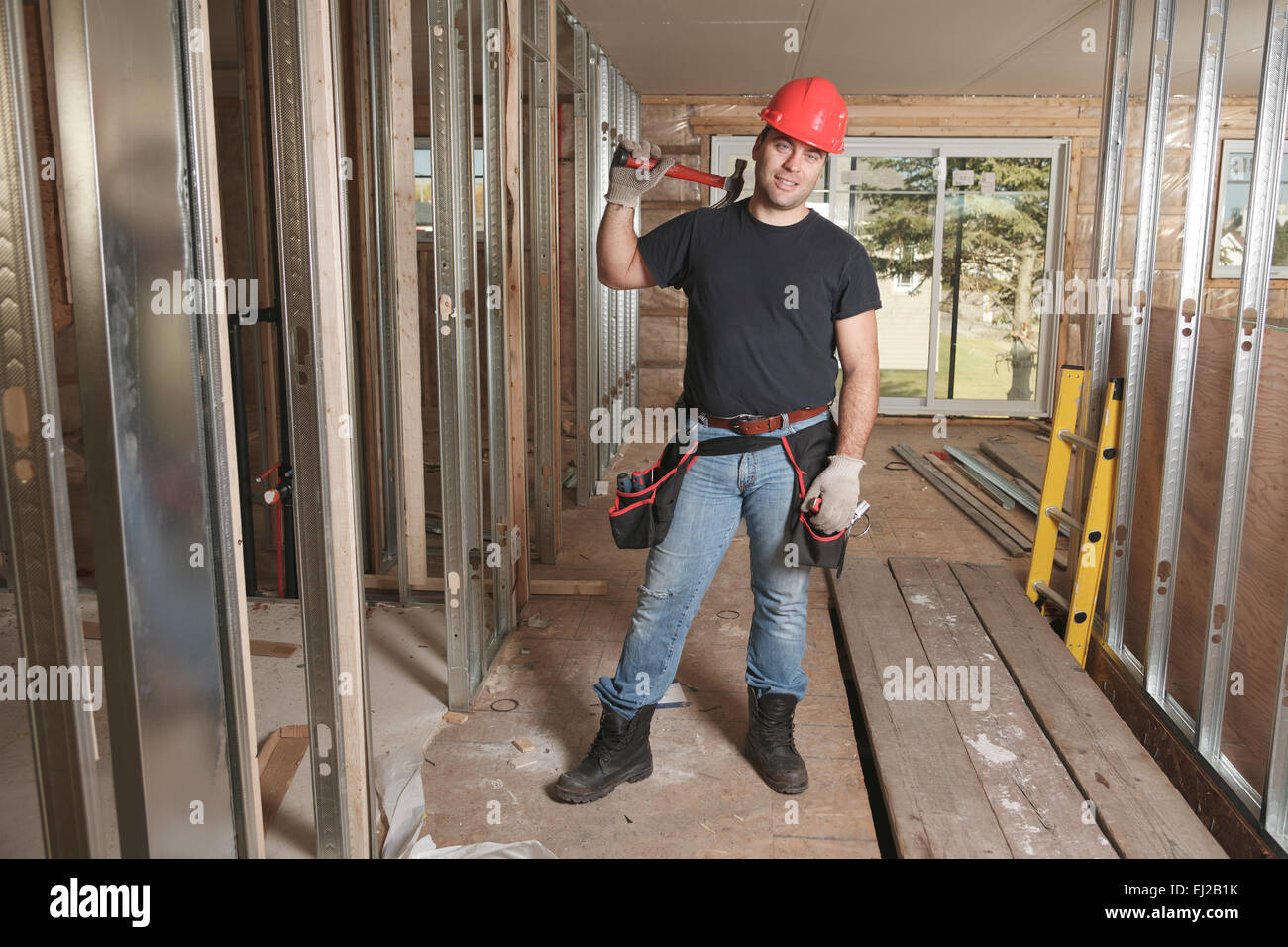 A construction men working Stock Photo - Alamy
