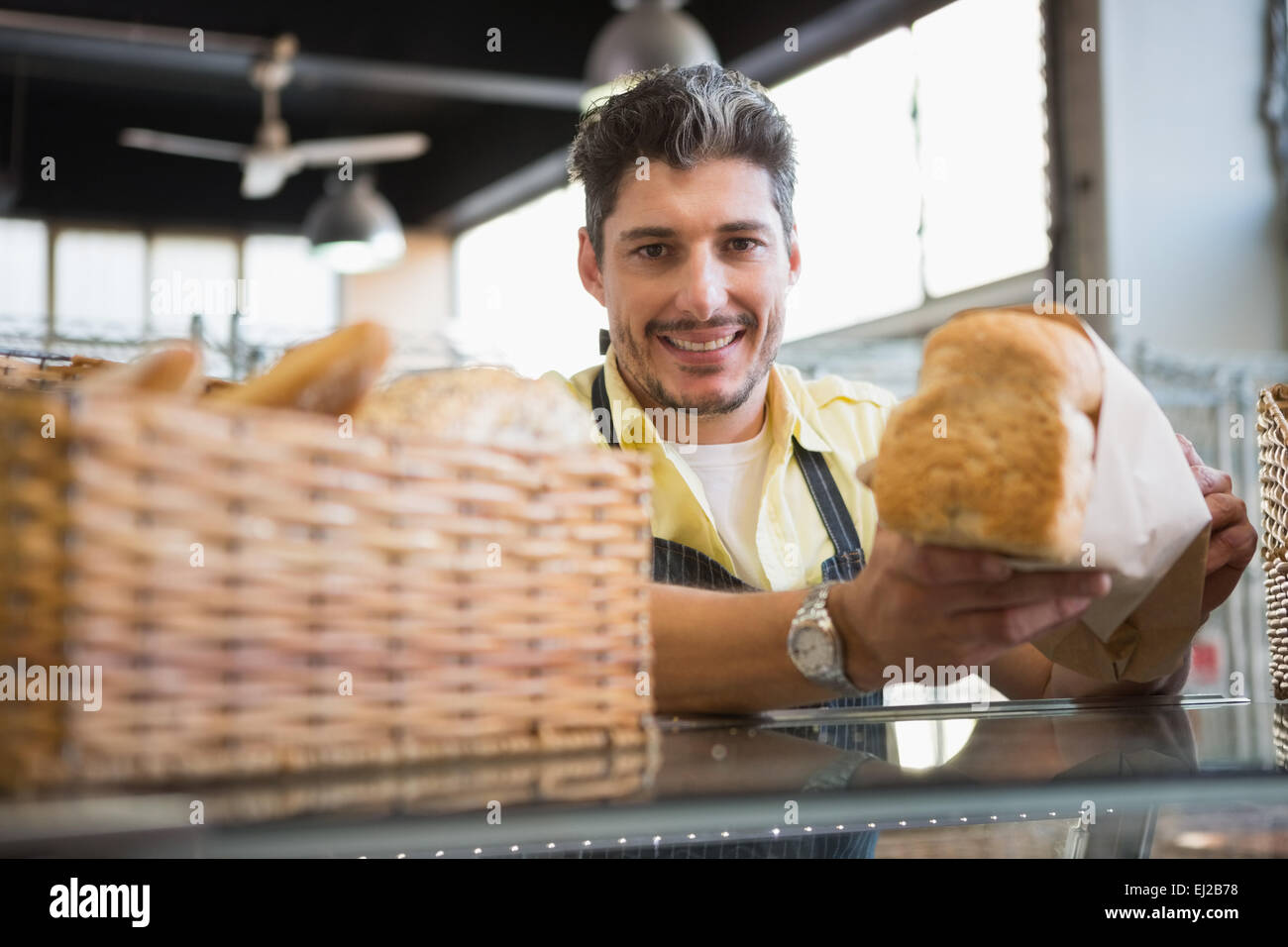 Cheerful worker hi-res stock photography and images - Alamy