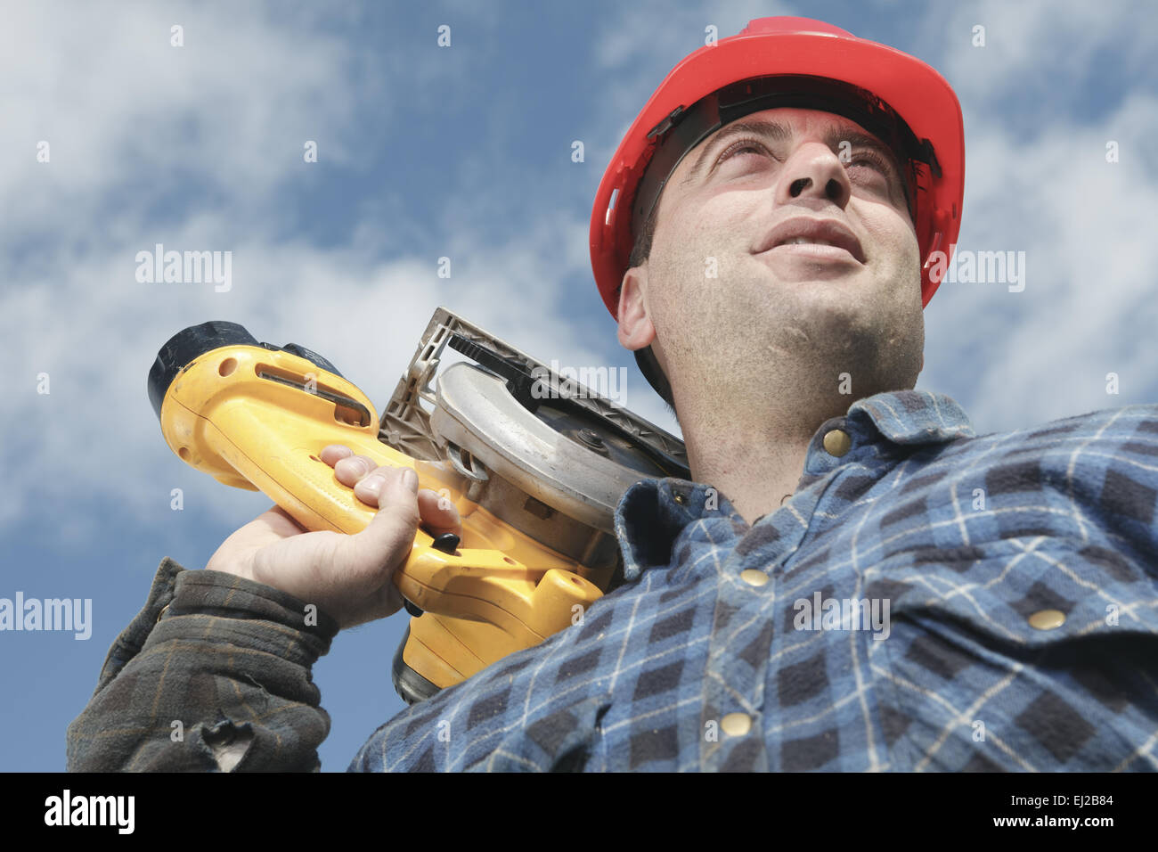 A construction men working outside Stock Photo - Alamy