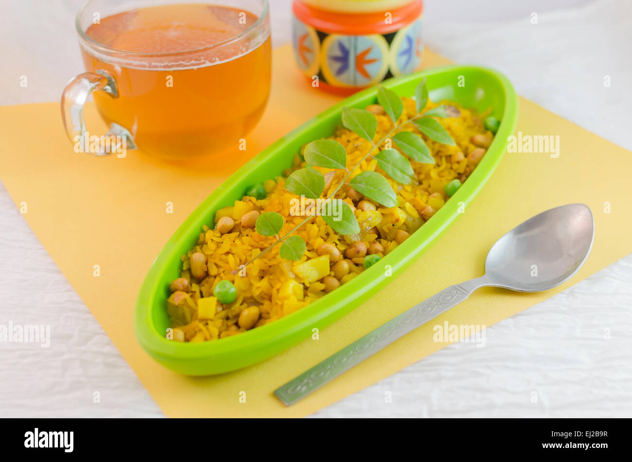 Poha is a popular Indian snack made from rice flakes. The rice flakes ...