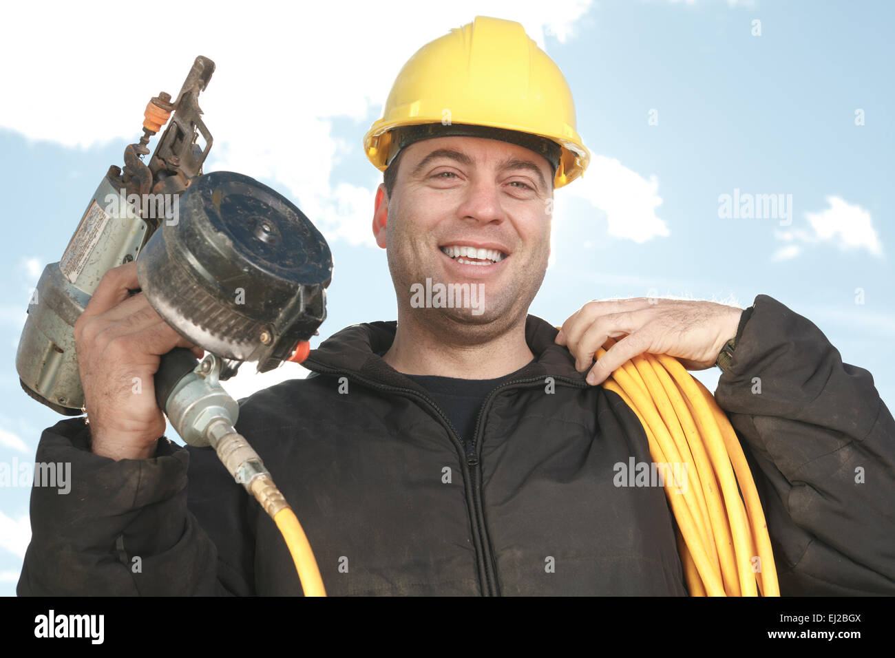 A construction men working outside Stock Photo - Alamy