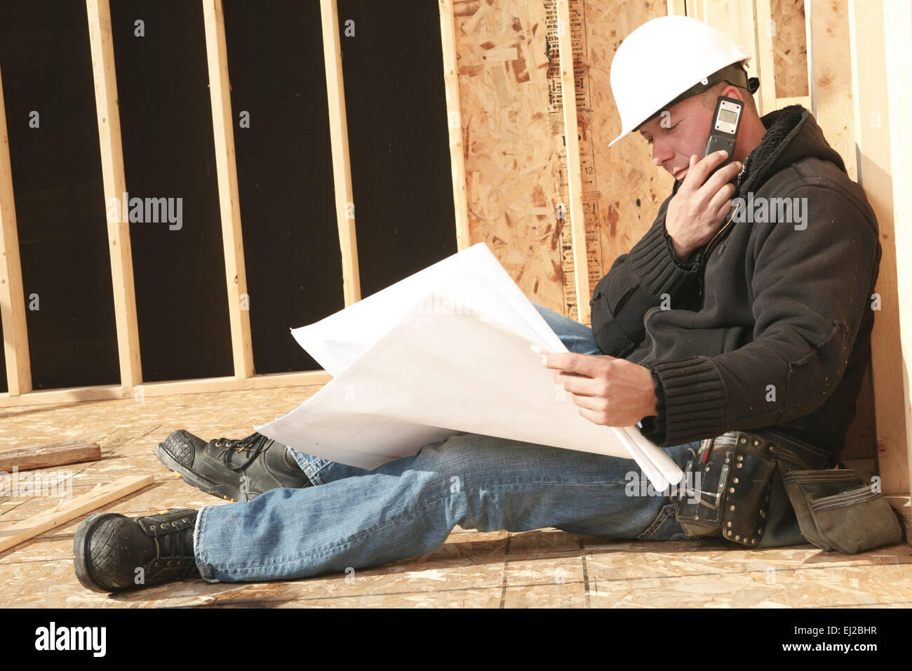A construction men working Stock Photo - Alamy