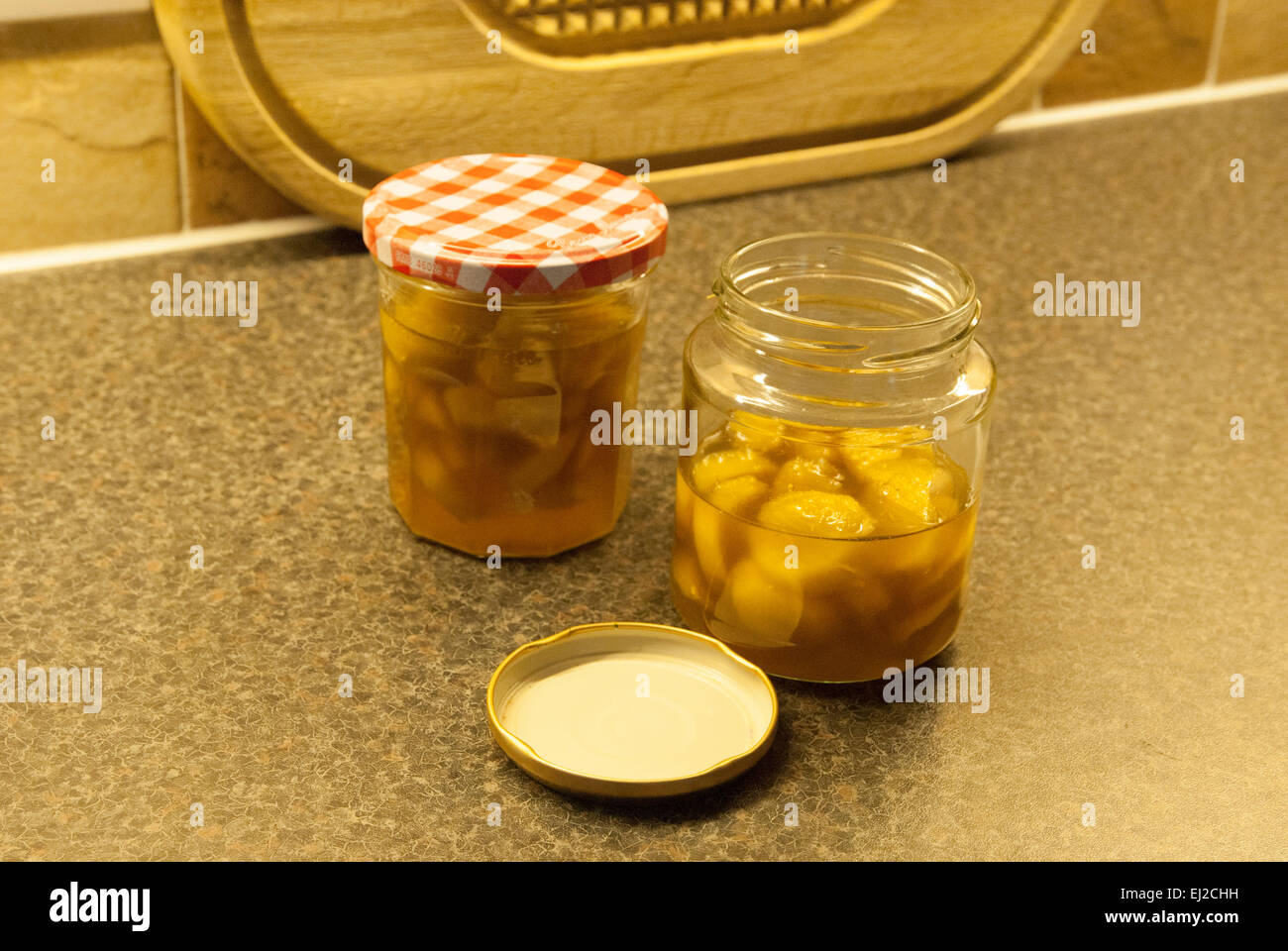 Stem ginger in syrup Stock Photo - Alamy