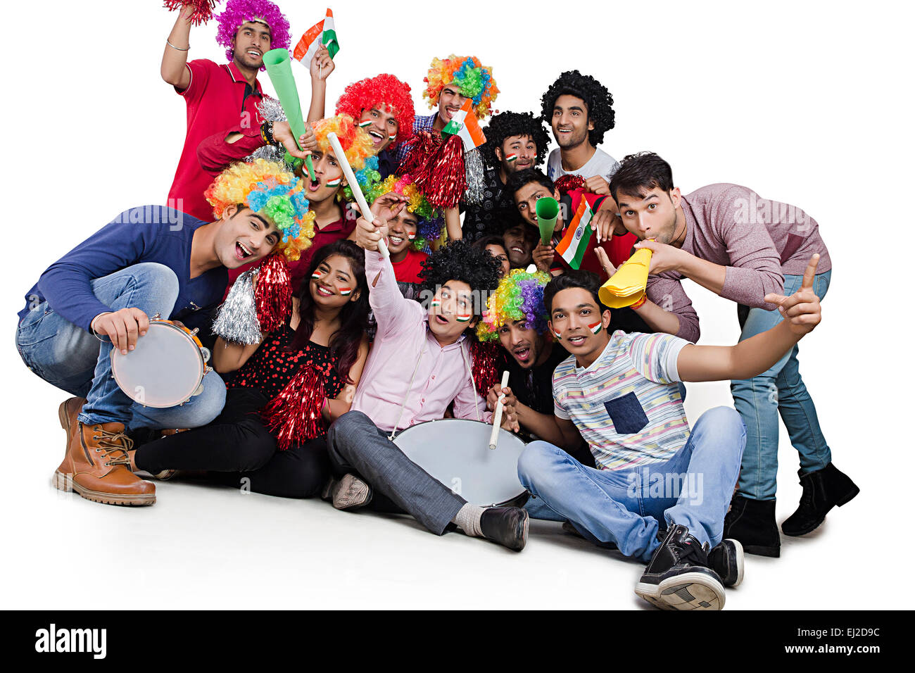Group of girls laughing pointing hi-res stock photography and images - Alamy