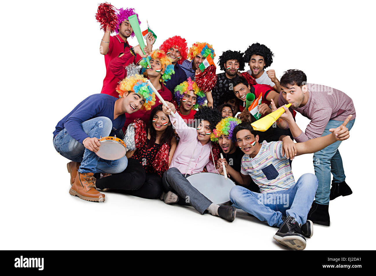 Group of girls laughing pointing hi-res stock photography and images - Alamy