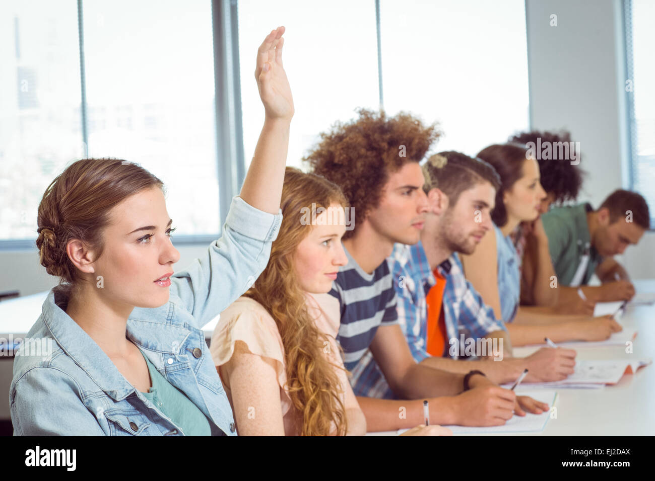 Fashion students being attentive in class Stock Photo - Alamy