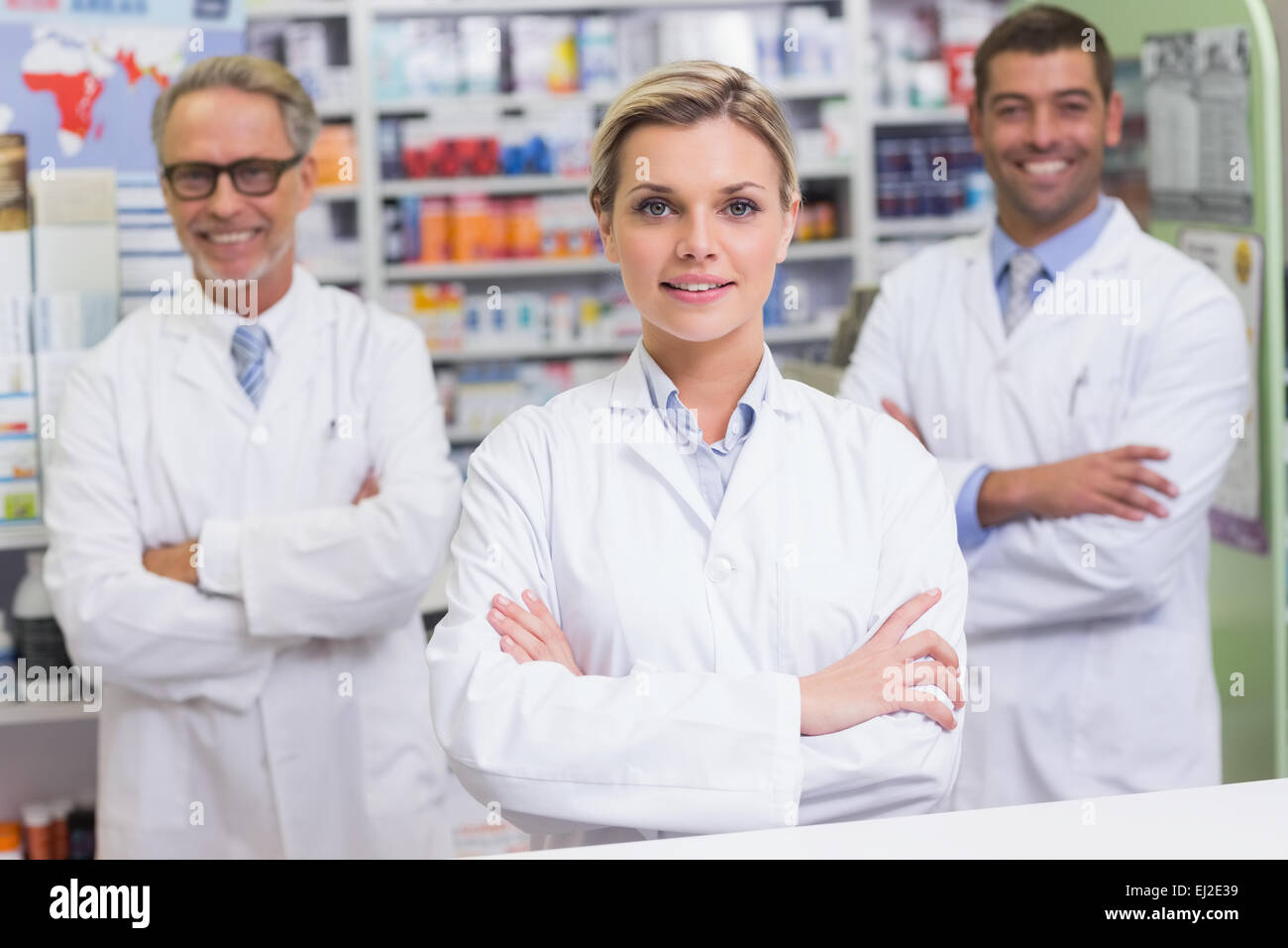 Portrait mature female pharmacists hi-res stock photography and images ...