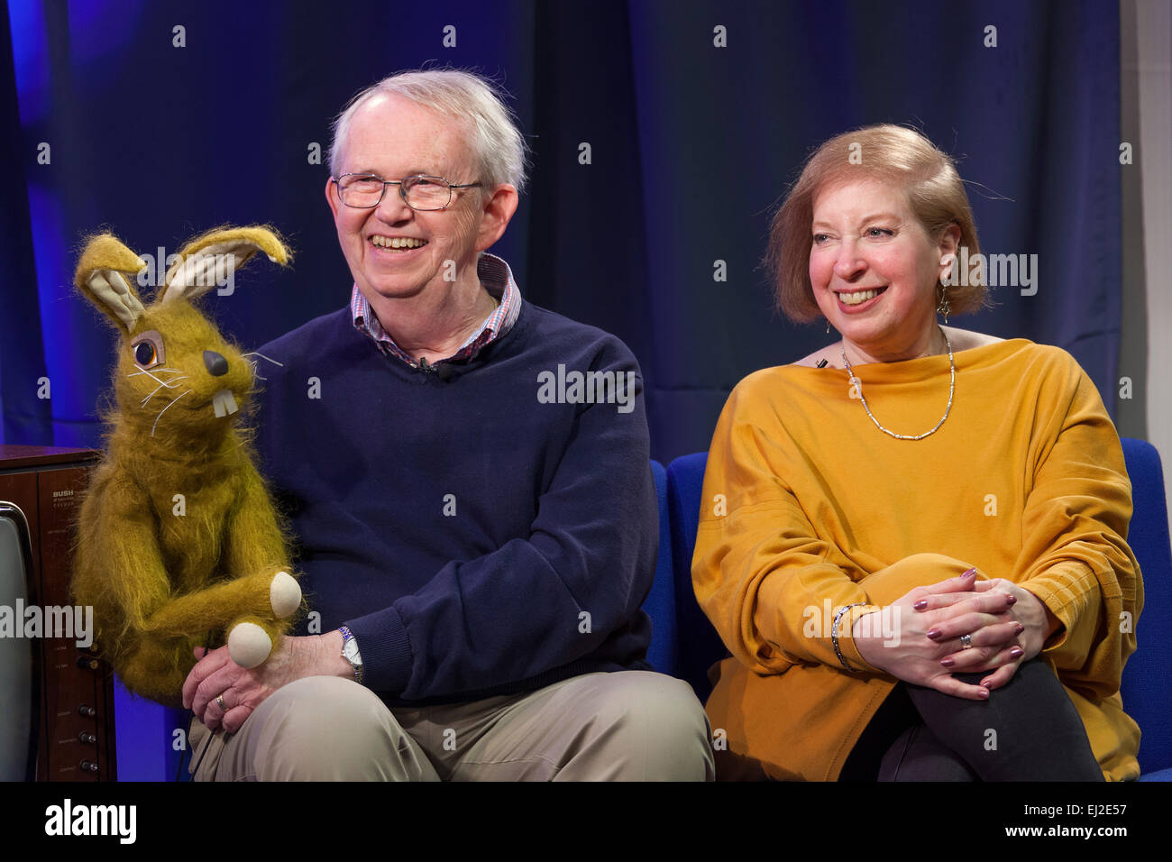 Walsall, West Midlands, UK. 20 March 2015. Puppeteer Nigel Plaskitt (L ...