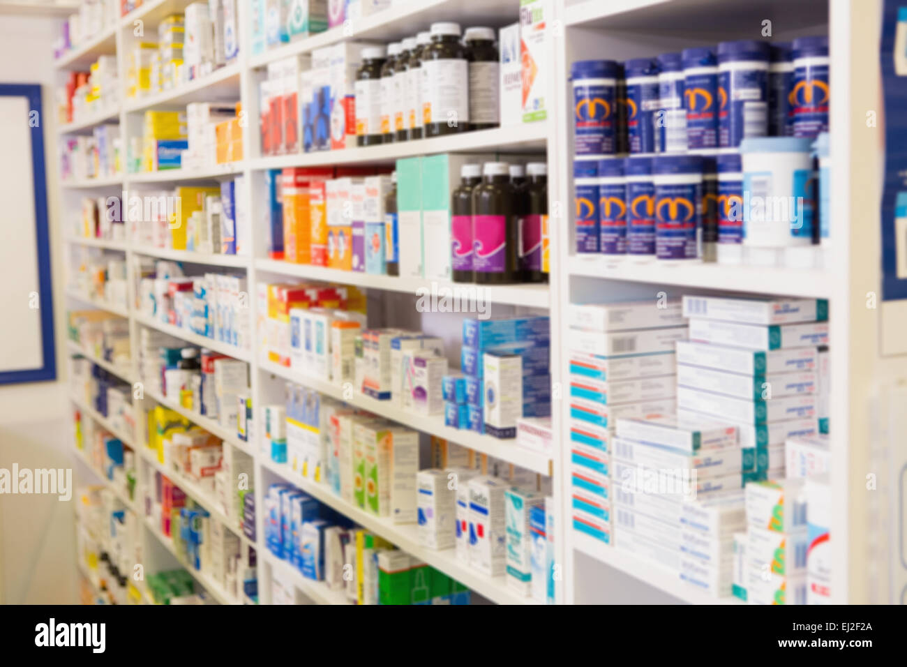 Close up of shelves of drugs Stock Photo - Alamy
