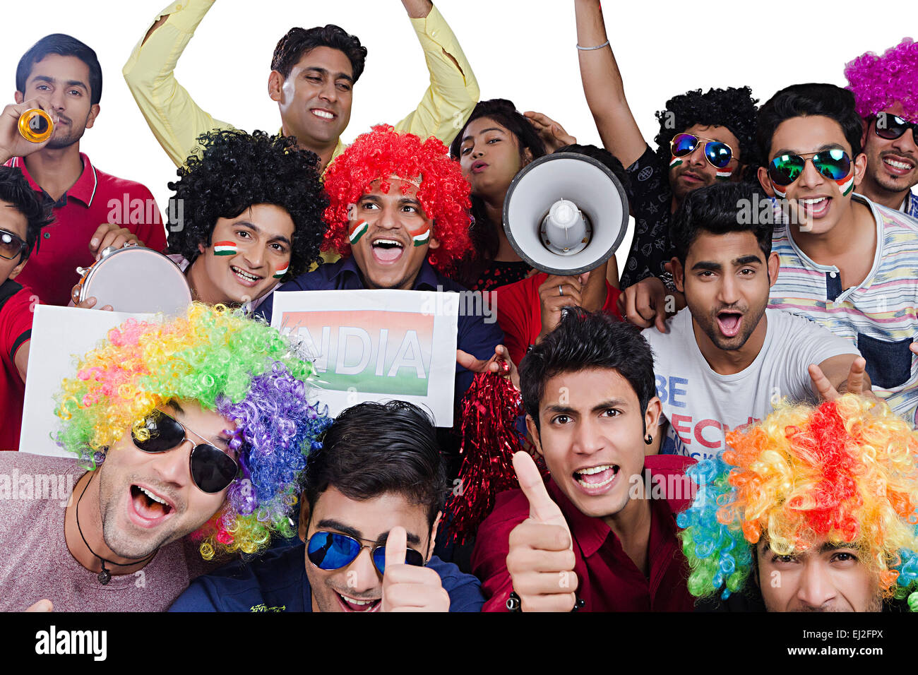 indian Cricket Spectators Group Crowds Stock Photo - Alamy