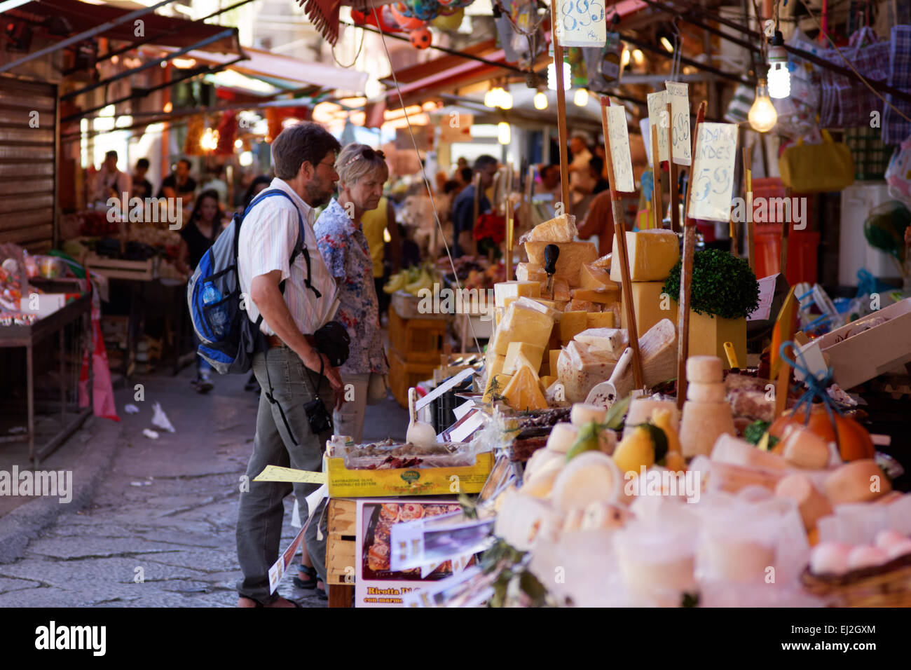 Ballaro market in Palermo, Sicily Stock Photo - Alamy