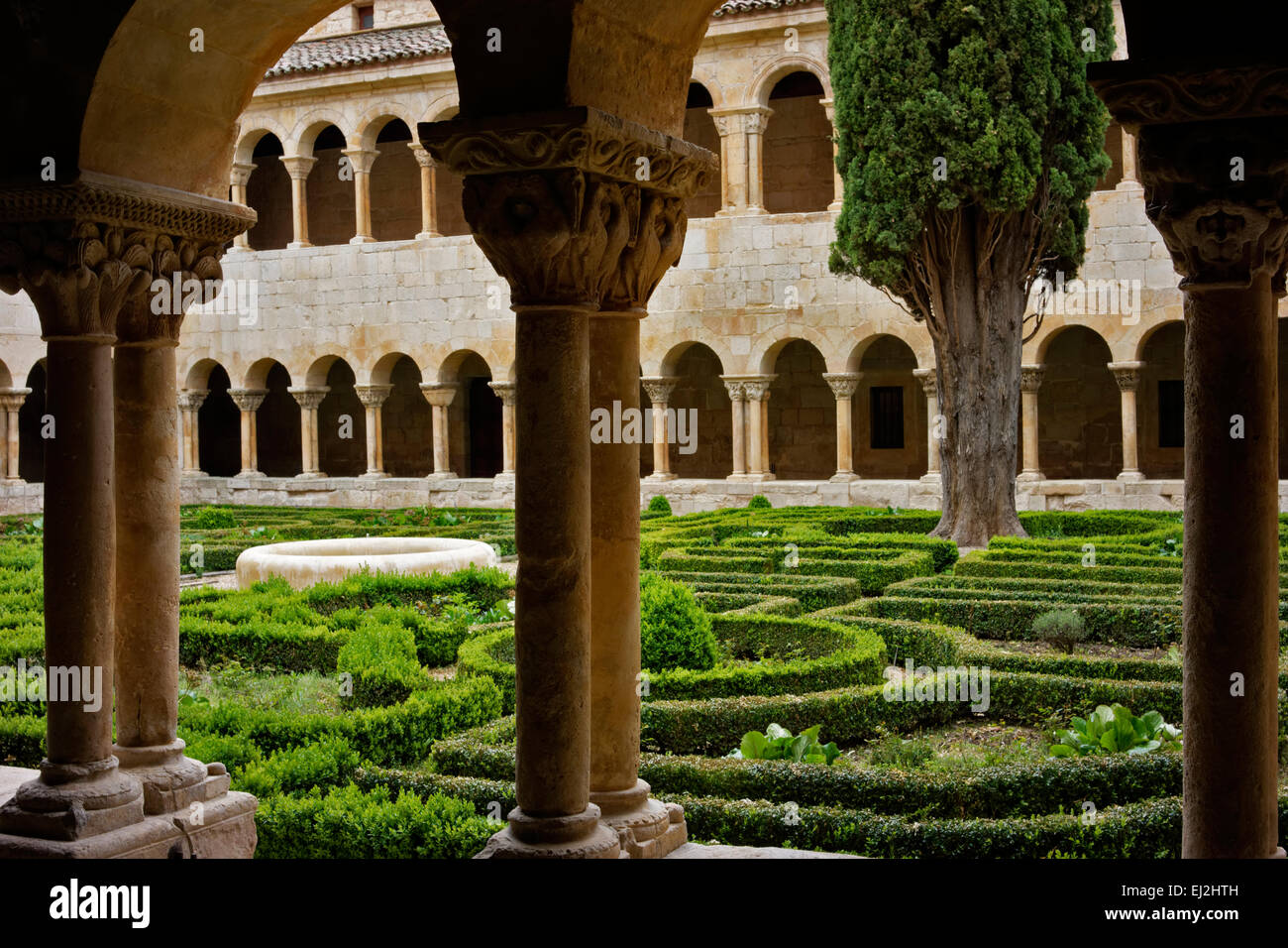 The interior of The Silos Abbey, Spain Stock Photo - Alamy