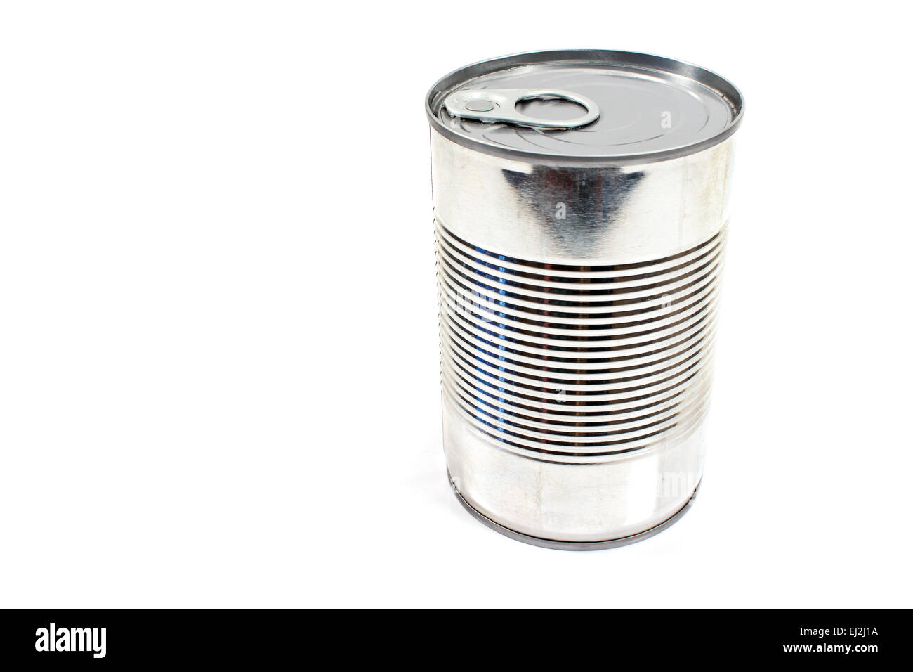 Closed tin can isolated on white Stock Photo - Alamy