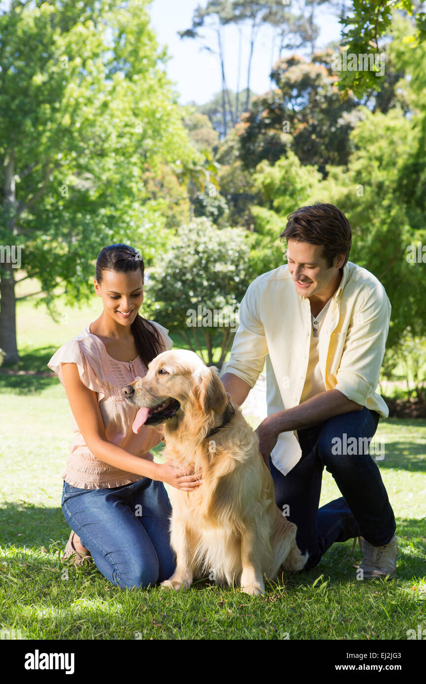 Couple with pet pet hi-res stock photography and images - Alamy