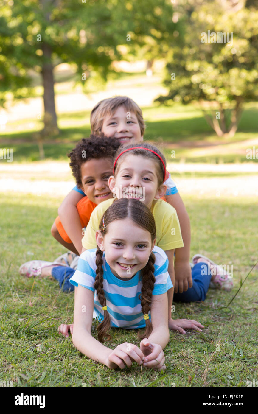 Little children smiling at camera Stock Photo - Alamy